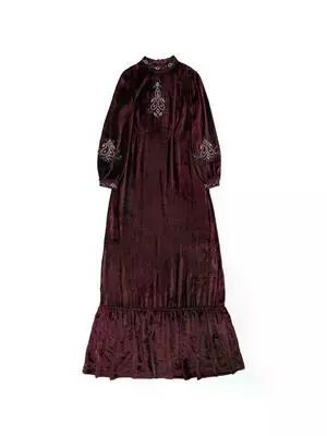 Velvet Embroidered Dresses