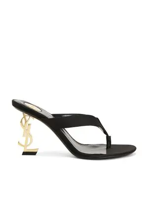 Saint Laurent Gold Tone Mules Clogs For Women
