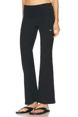 Nike Chill Knit Rib Foldover Flare Pant