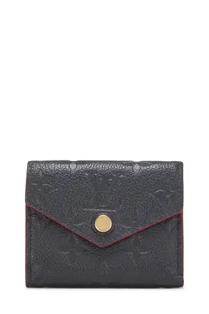 LOUIS VUITTON Bleu Infini Monogram Empreinte Zoe Wallet - Navy