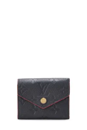 LOUIS VUITTON Bleu Infini Monogram Empreinte Zoe Wallet