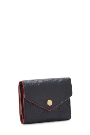 LOUIS VUITTON Bleu Infini Monogram Empreinte Zoe Wallet