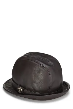 Chrome Hearts Leather Fedora