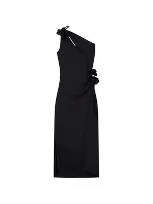 Coperni Asymmetric Mini Flower Dress