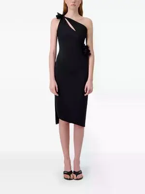 Coperni Asymmetric Mini Flower Dress