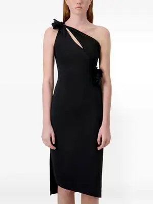 Coperni Asymmetric Mini Flower Dress