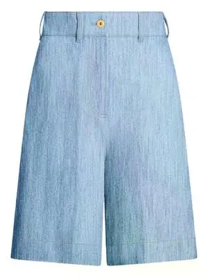 PATOU Belt-loops Shorts - Blue