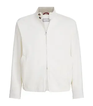 Brunello Cucinelli Water-resistant Cotton-blend Jacket - White