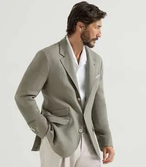 Brunello Cucinelli Deconstructed Cavallo Blazer