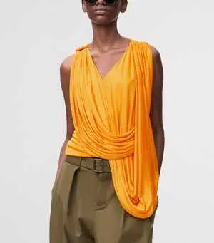 Loewe Draped Sleeveless Top - Yellow