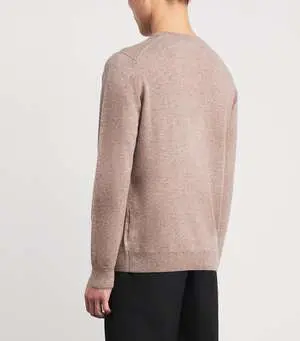 Sunspel Cashmere Crew-neck Sweater - Beige