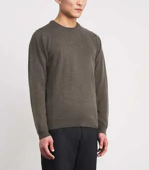 Sunspel Cashmere Crew-neck Sweater - Green