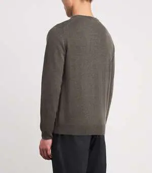 Sunspel Cashmere Crew-neck Sweater - Green