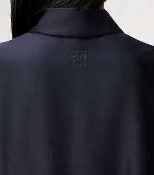 Loewe Satin Cape Shirt - Navy