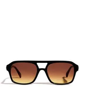 Maje Acetate Aviator Sunglasses - Brown