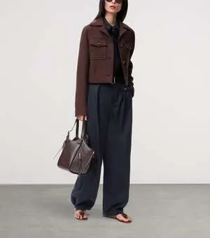 Loewe Wool-blend Cropped Jacket