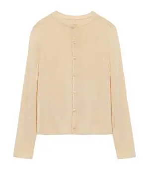 Loewe Cashmere Button-up Sweater - Beige
