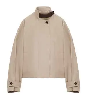 Loewe Cotton-silk Cropped Coat