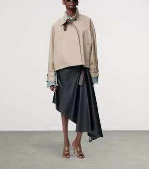 Loewe Cotton-silk Cropped Coat
