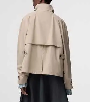 Loewe Cotton-silk Cropped Coat