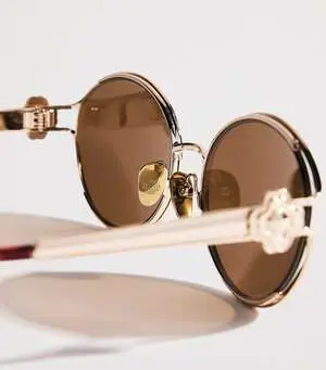 Maje Round Frame Sunglasses