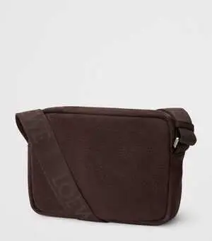 Loewe Medium Suede Pebble Messenger Bag