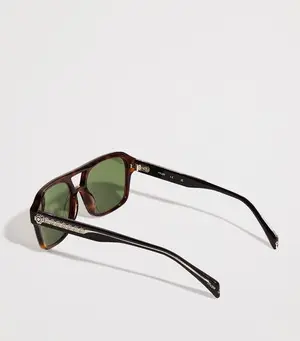 Maje Acetate Square Aviator Sunglasses