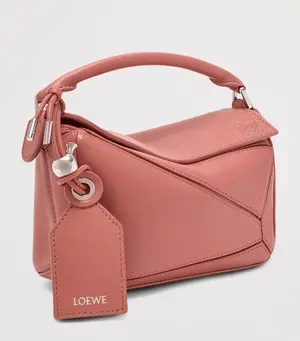Loewe Mini Featherlight Puzzle Top-handle Bag - Pink