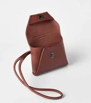 Brunello Cucinelli Leather Bag Charm - Red