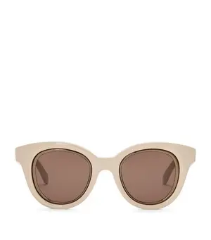 Loewe Mini Anagram Butterfly Sunglasses - Ivory