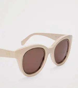 Loewe Mini Anagram Butterfly Sunglasses - Ivory
