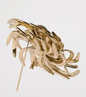 Miu Miu Floral Brooch - Metallic