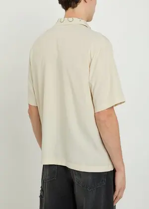 Amiri Stud Embellished Woven Shirt - Ivory