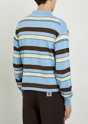 JW Anderson Striped Knit Polo Shirt