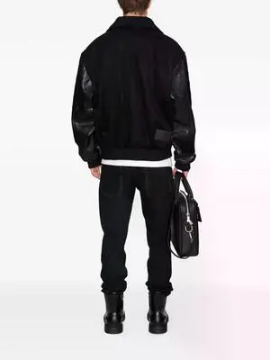Place Of Ëlms Embossed-sleeve Embroidered Jacket