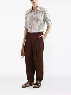 Dolce & Gabbana Pleated Trousers - Brown