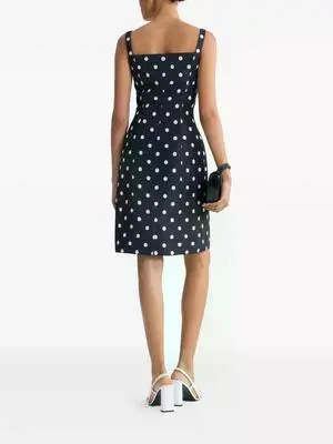 PATOU Polka-dot Mini Dress - Blue