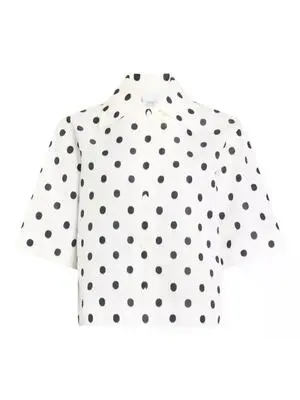 Patou Polka Dot Shirt - White