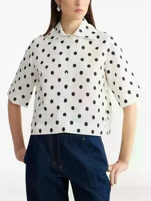 Patou Polka Dot Shirt - White