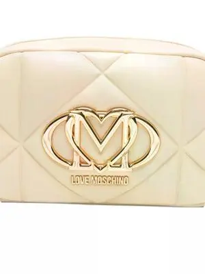 Moschino Quilted Crossbody Bag - Neutrals