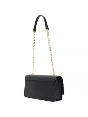 Moschino Heart-plaque Shoulder Bag - Black