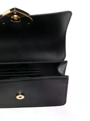 Moschino Heart-plaque Shoulder Bag - Black