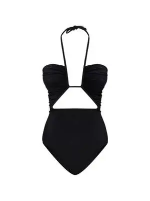 Rick Owens Cut-out Detail Swimsuit - Black