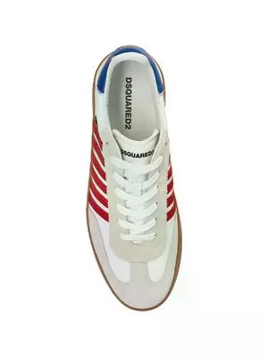 Dsquared2 Lace-up Striped Sneakers - White