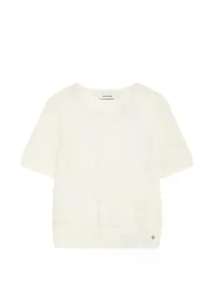 ANINE BING Mora Crop Sweater - Neutrals