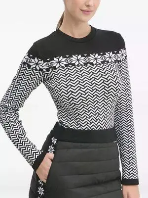 NEWLAND Geometric Snowflake Print Sweatshirt