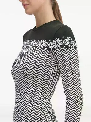 NEWLAND Geometric Snowflake Print Sweatshirt