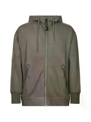 C.P. COMPANY Zip Hooded Sweatshirt - Green