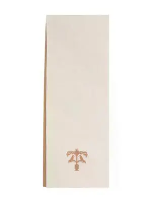 Place Of Ëlms Crest-detail Two-tone Scarf - Neutrals