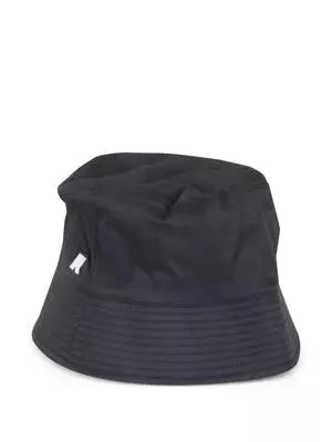 K-WAY Logo-patch Bucket Hat - Black